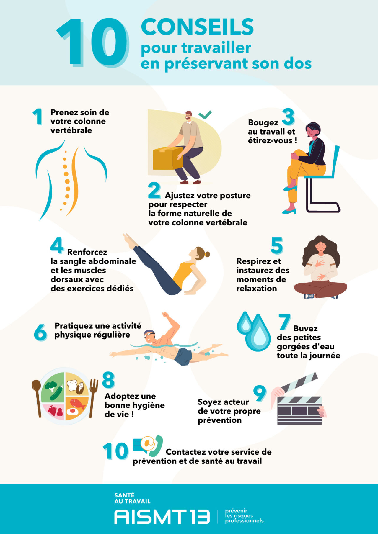 10 conseils pour travailler en préservant son dos